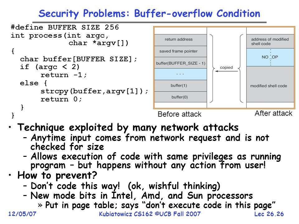 Cs162 Operating Systems And Systems Programming Lecture 26 Protection 0728