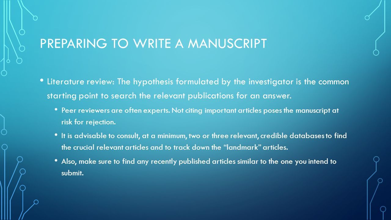 Manuscript Writing Tips, Tricks, & Information Madison Hedrick, Ma