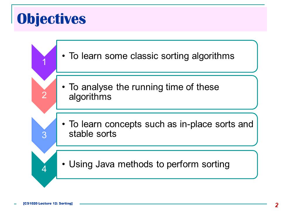 Cs1020 Data Structures And Algorithms I Lecture Note 12 Sorting Ppt