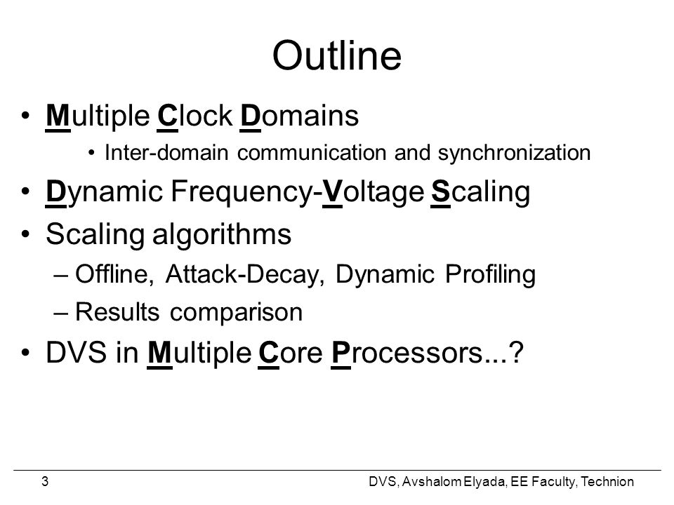 Dynamic Frequency Voltage Scaling For Multiple Clock Domain Processors