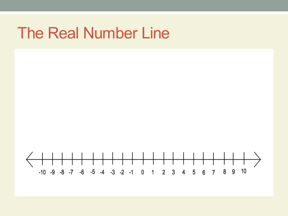 Real Numbers And The Number Line Math 230 Presentation By Sigrid Robiso