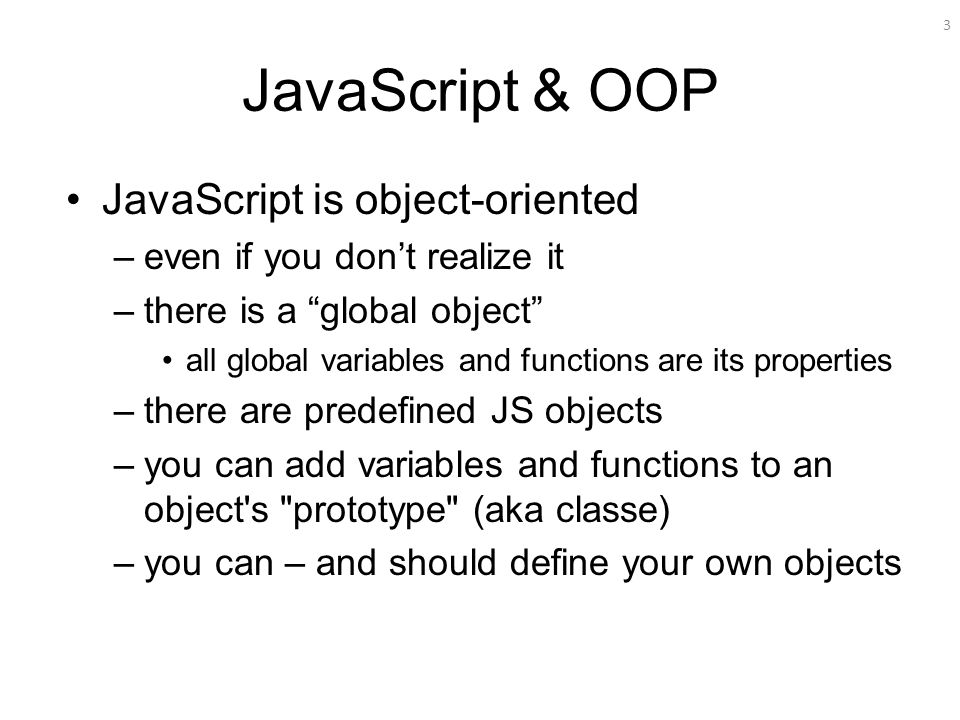 6 Javascript Objects And Object Oriented Programming Oop Ppt Download 2863
