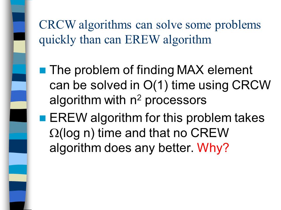 Simulating A Crcw Algorithm With An Erew Algorithm Lecture 4 Efficient 1107
