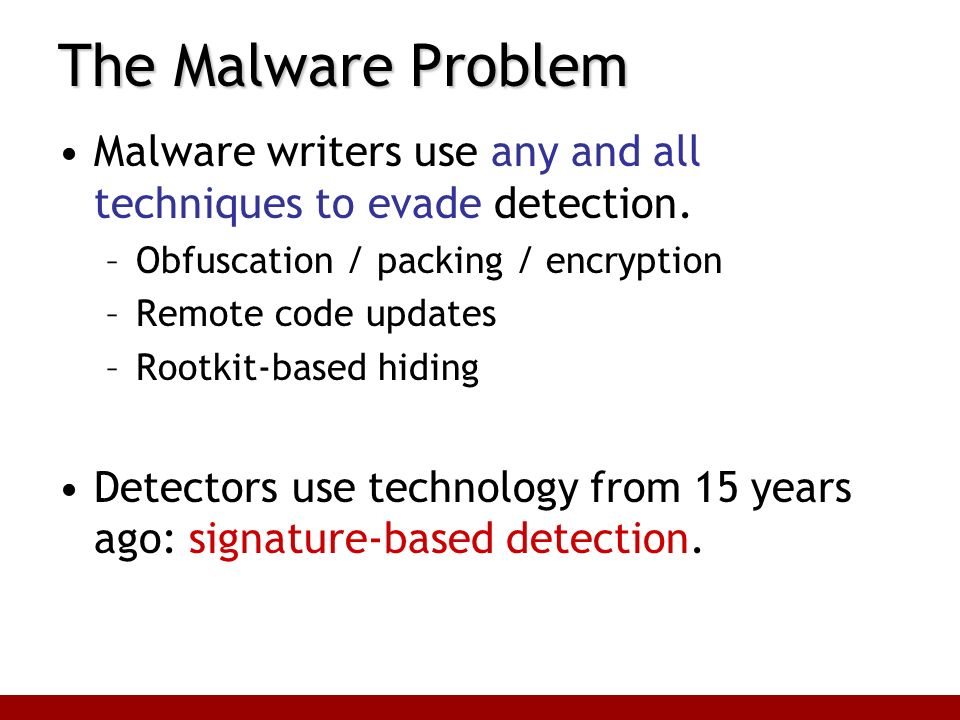 Behavior-based Malware Detection Somesh Jha University Of Wisconsin