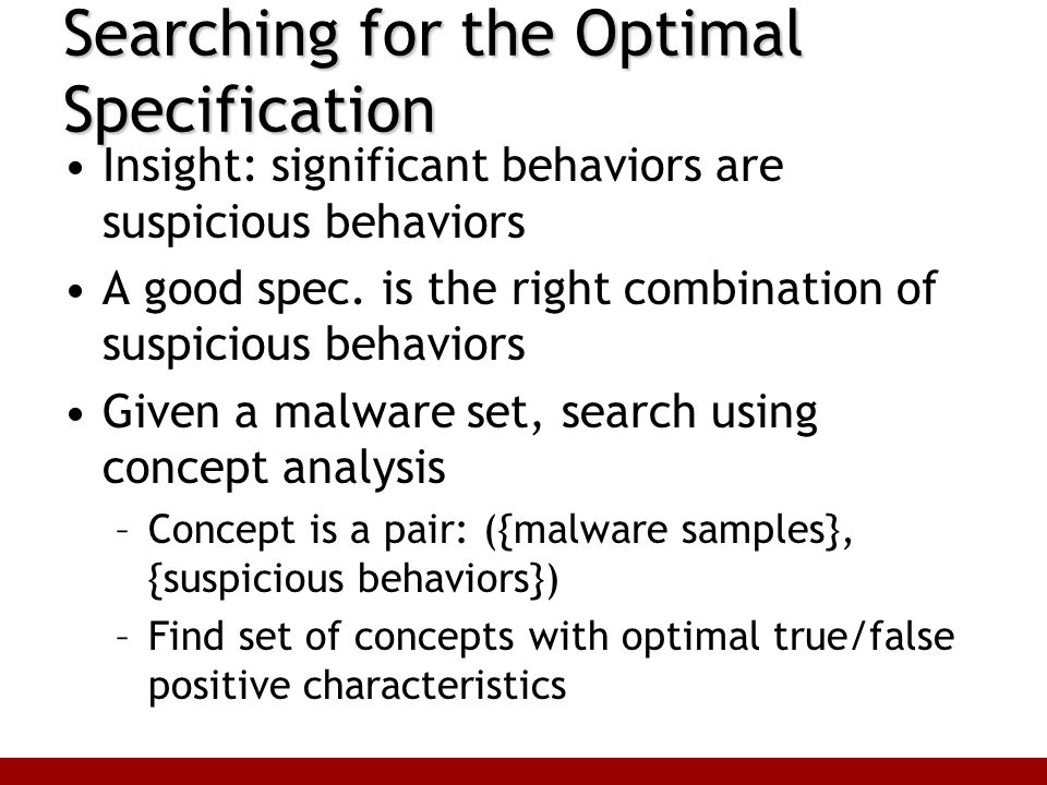 Behavior-based Malware Detection Somesh Jha University Of Wisconsin