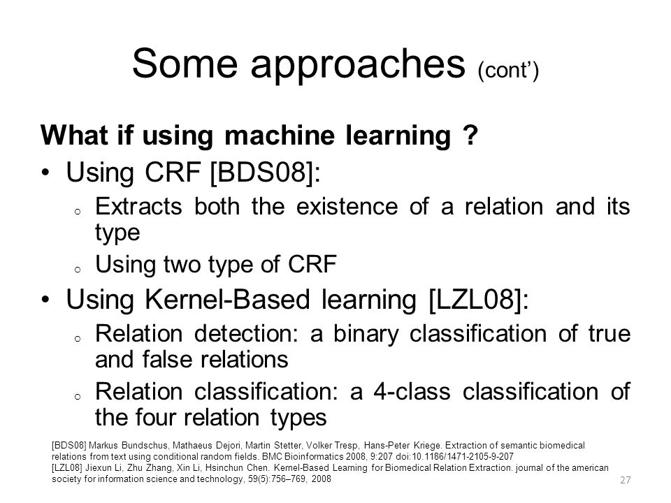 Semantic Relation Extraction For Linking Named Entities To Biomedical Databases Presenter Lê
