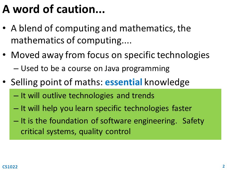 Cs1022 Computer Programming And Principles Lecture 11 Introduction To Course Ppt Download 