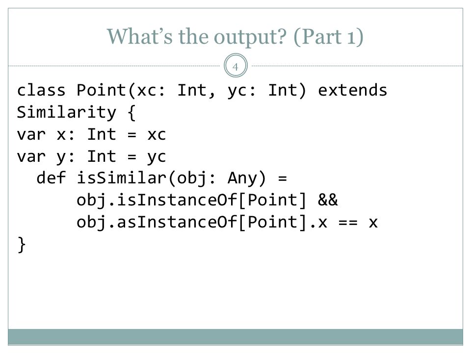 Umbc Cmsc 331 Traits In Scala 2 Basic Properties Traits Are Used To