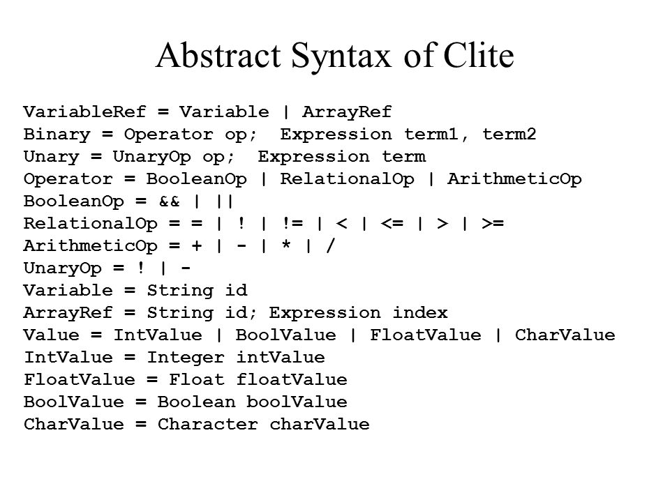 Syntax – Intro And Overview Cs331. Syntax Syntax Defines What Is