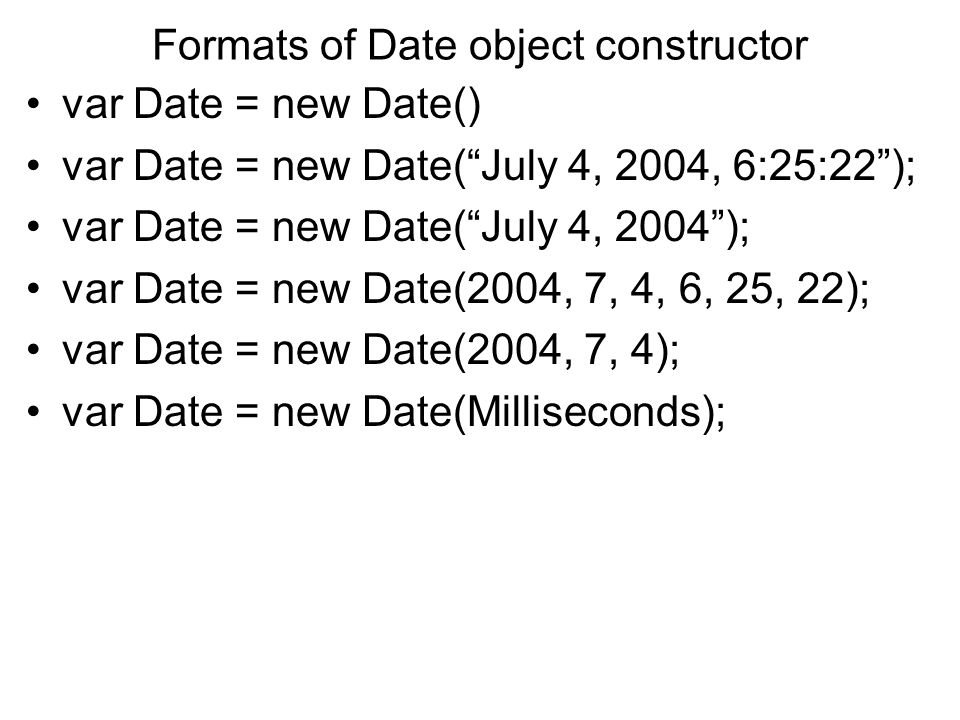 Unit 7 Javascript Core Objects Core Objects Core Objects Are Objects 7082