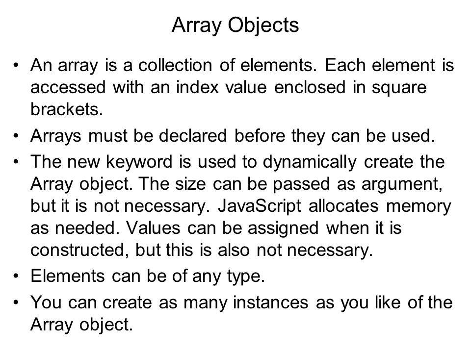 Unit 7 Javascript Core Objects Core Objects Core Objects Are Objects 7553