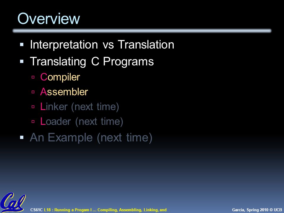 ~cs61c Ucb Cs61c Machine Structures Lecture 18