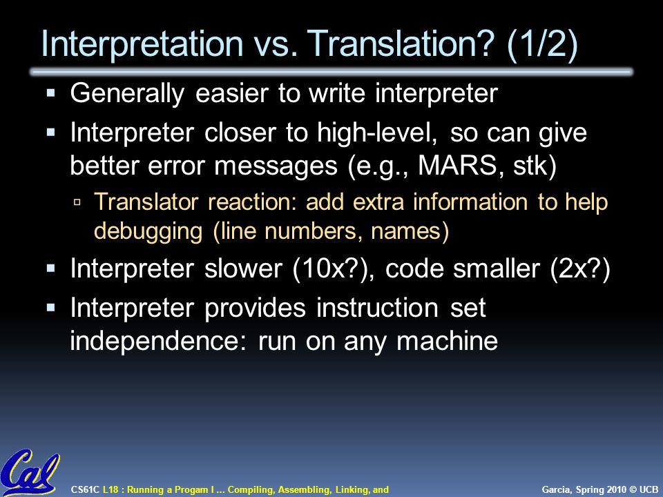 ~cs61c Ucb Cs61c Machine Structures Lecture 18
