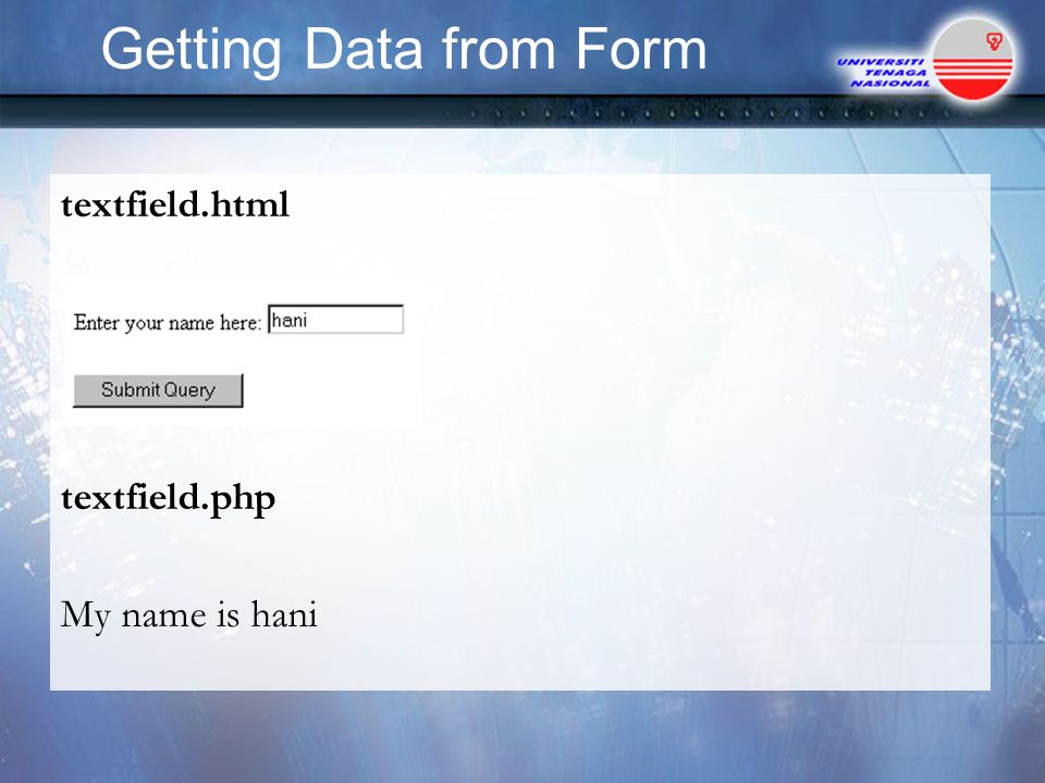 Chapter 7 Form & Php. Introduction All Of The Following Examples In