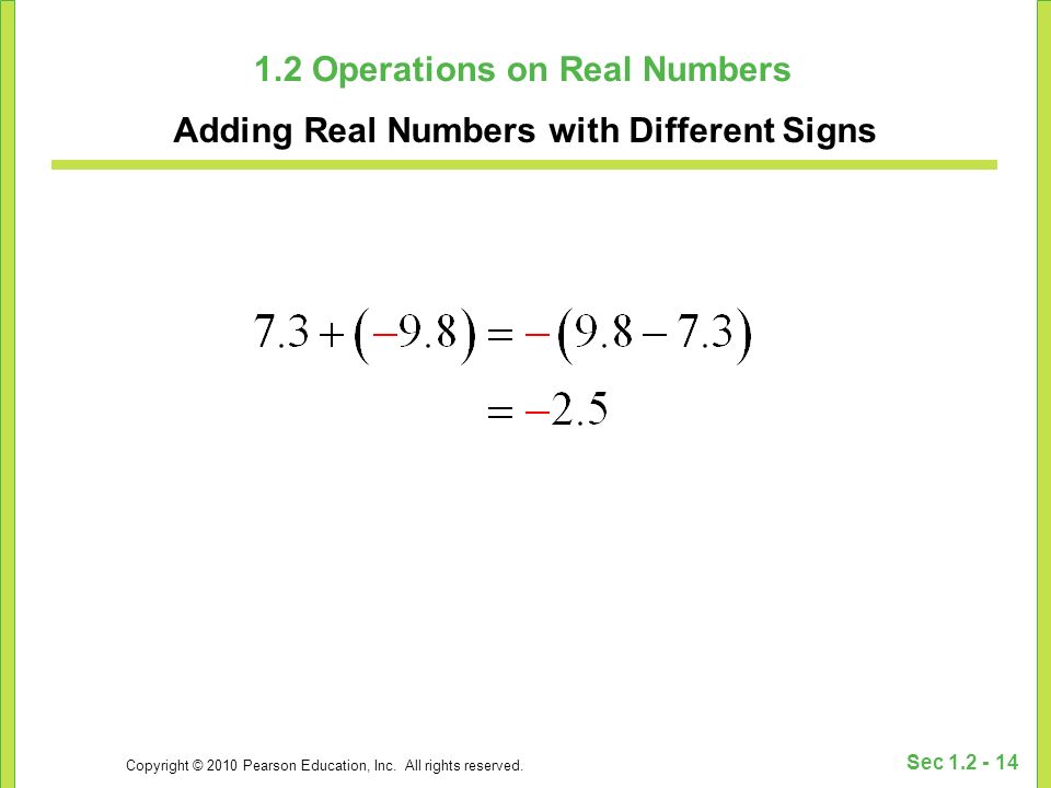Copyright © 2010 Pearson Education, Inc. All Rights Reserved Sec Ppt