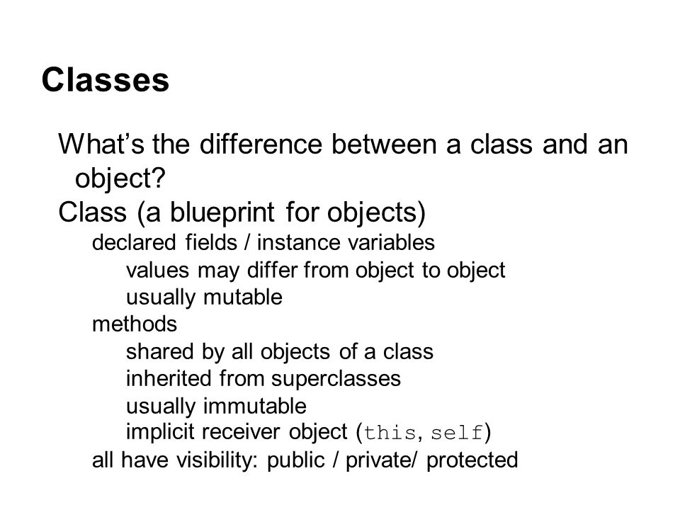 Compiling Objects In Class Based Languages Cs 153 Compilers Ppt Download