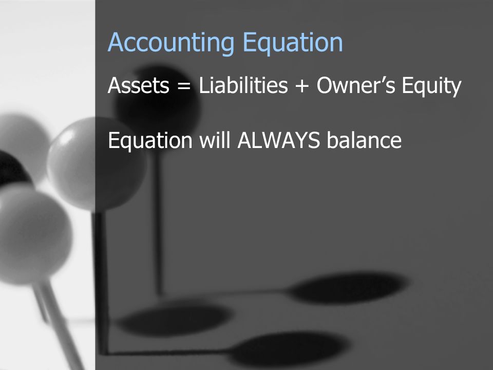 The Accounting Cycle Begins Mrs Flowers Accounting Equation Assets