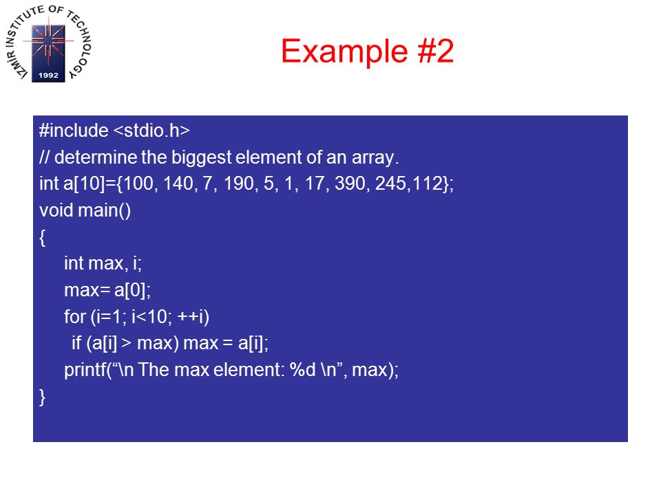 Introduction To Computer Algorithmics And Programming Ceng 113 Arrays