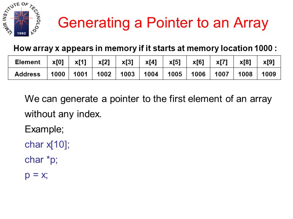 Introduction To Computer Algorithmics And Programming Ceng 113 Arrays