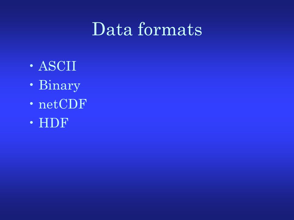 Input And Output I Ascii And Binary Files Data Formats Ascii Binary