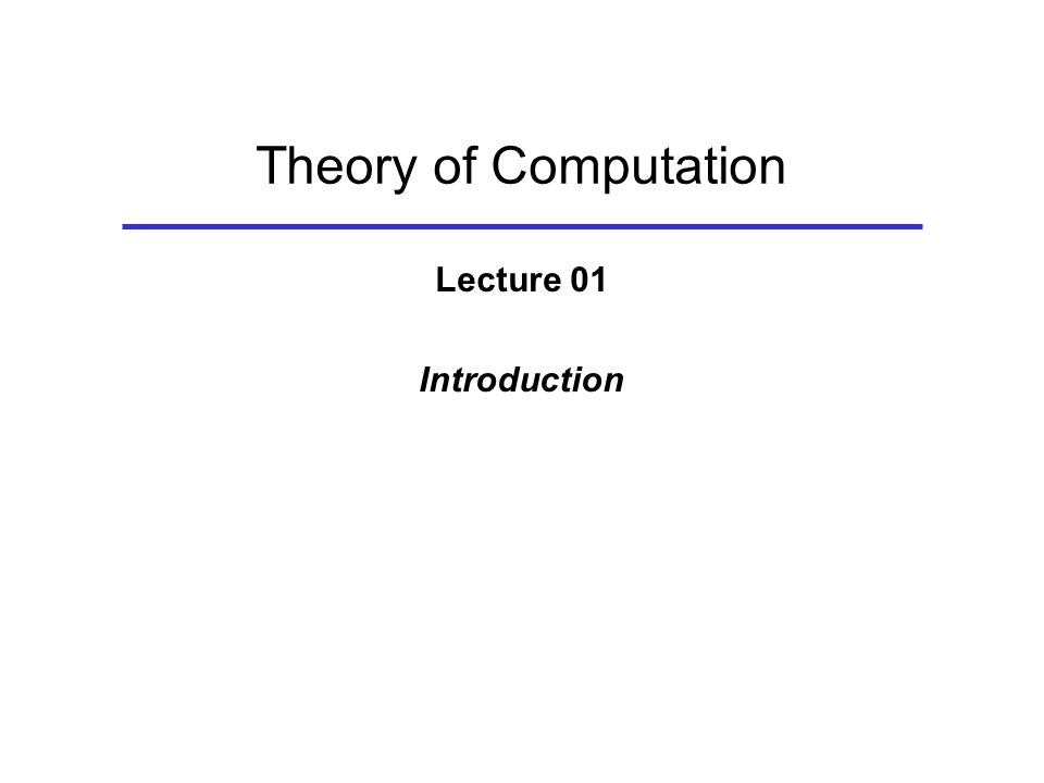 Theory Of Computation In Theoretical Computer Science And Mathematics The Theory Of Computation