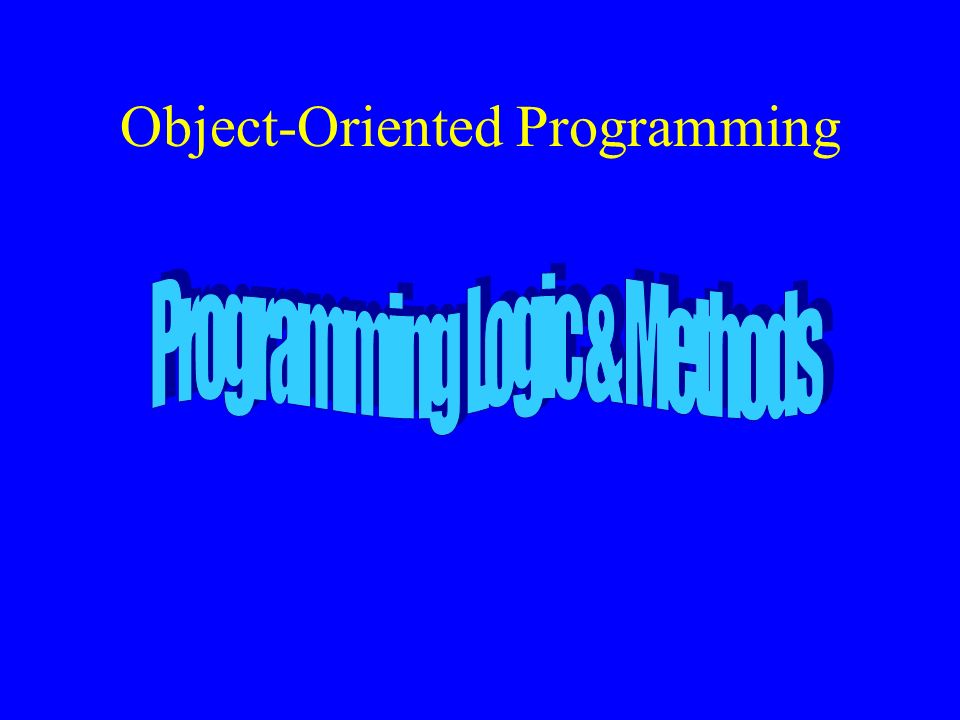Object Oriented Programming Objectives Distinguish Between Object 9203