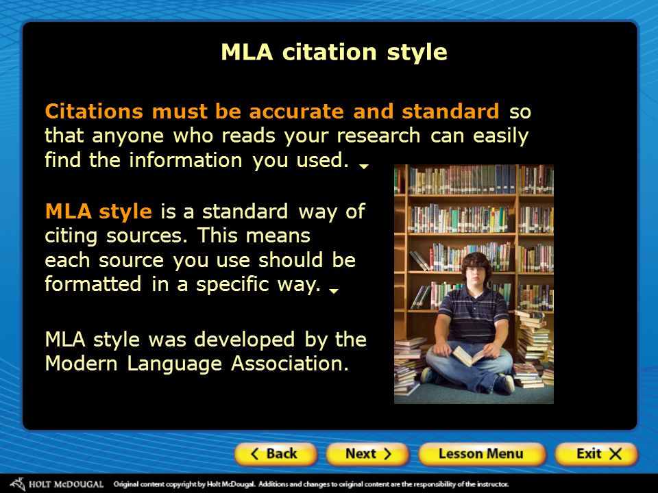 Mla Style A Guide To Citing Sources First Things First: What Is A
