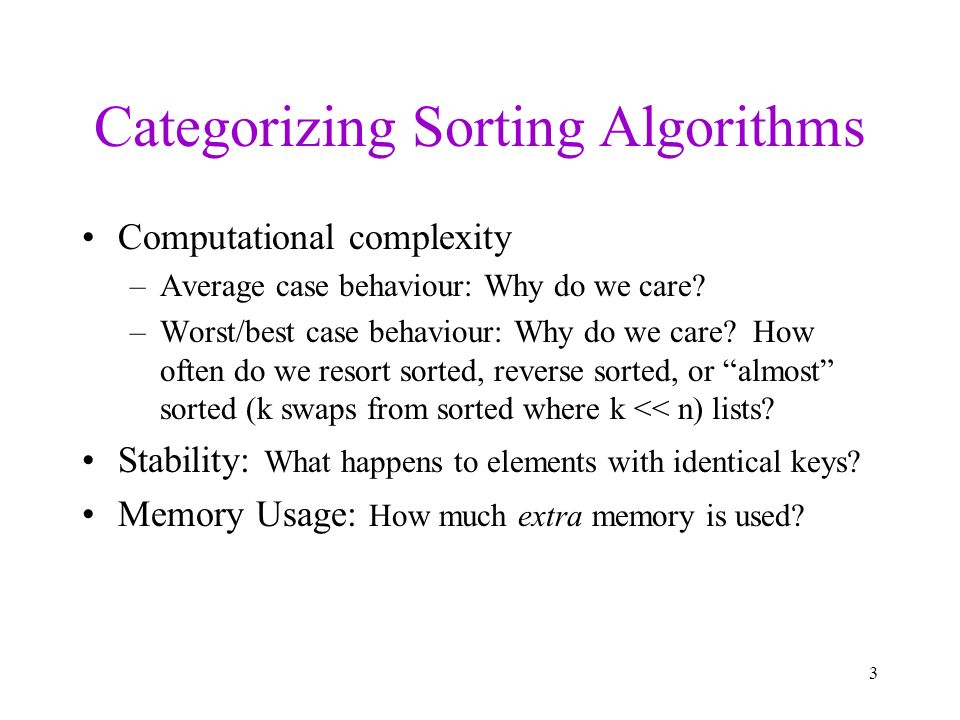 Cs221 Algorithms And Data Structures Lecture 4 Sorting Things Out