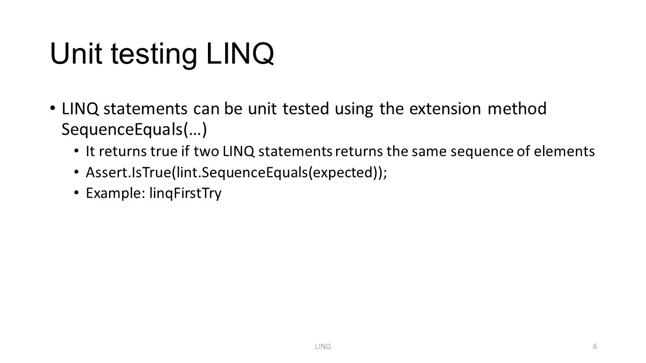 Inside Linq To Objects How Linq To Objects Work Inside Linq1 Ppt