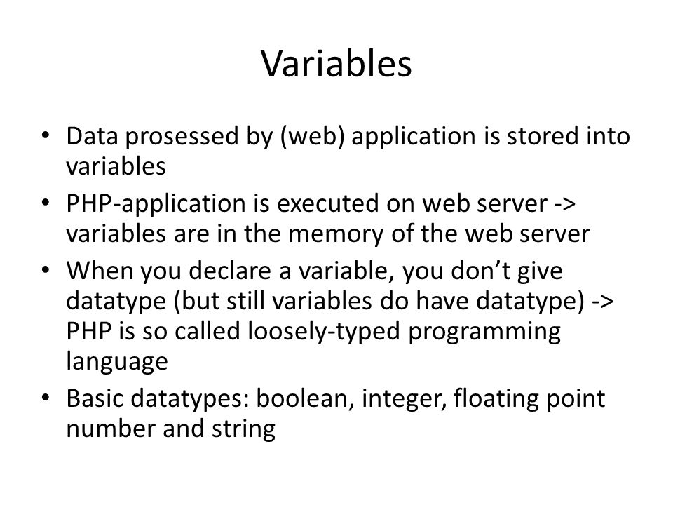 Php Language Variables Assingment And Arithmetic Operations Teppo 7851
