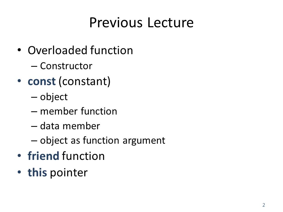 1 Csc241 Object Oriented Programming Lecture No Ppt Download
