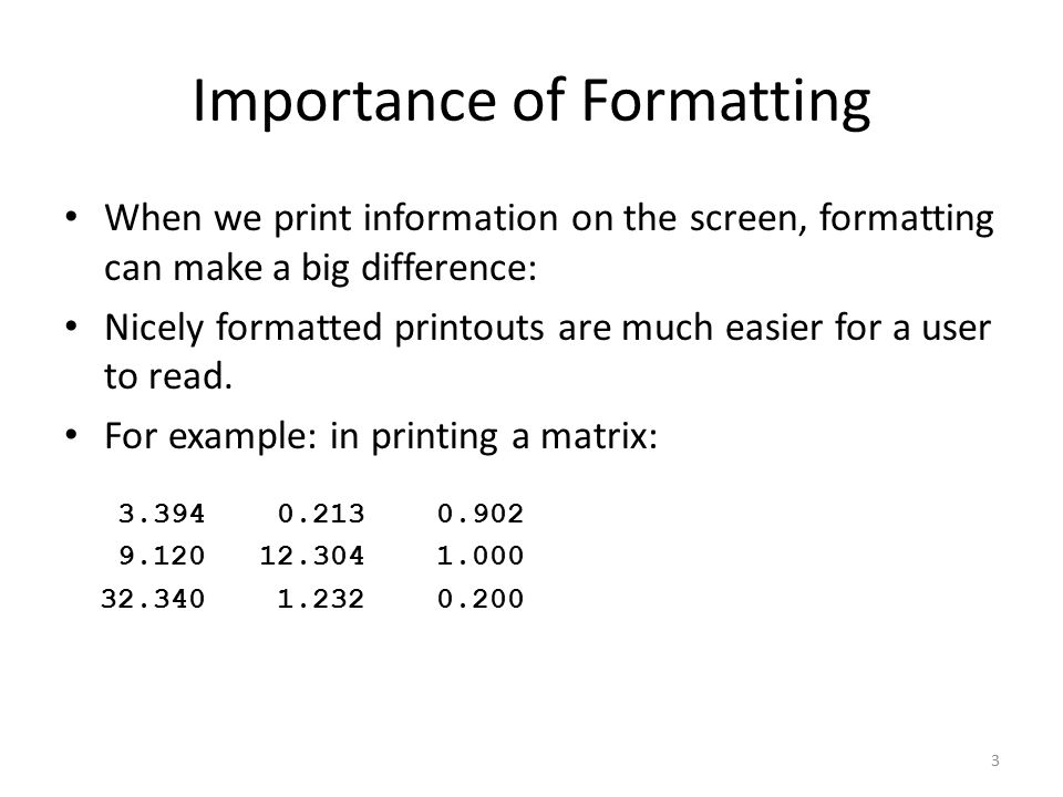 Formatted Output Cse 1310 Introduction To Computers And Programming Ppt Download 7755