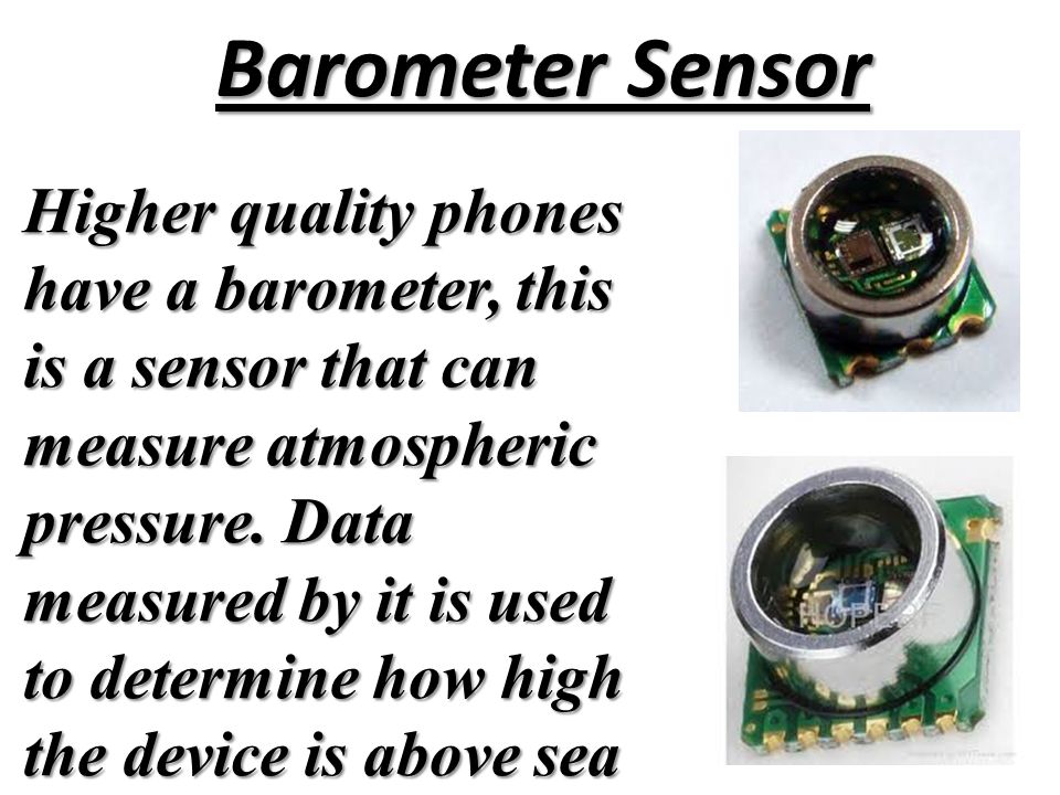 Barometer Sensor In Mobile Barometer Sensor In Mobile