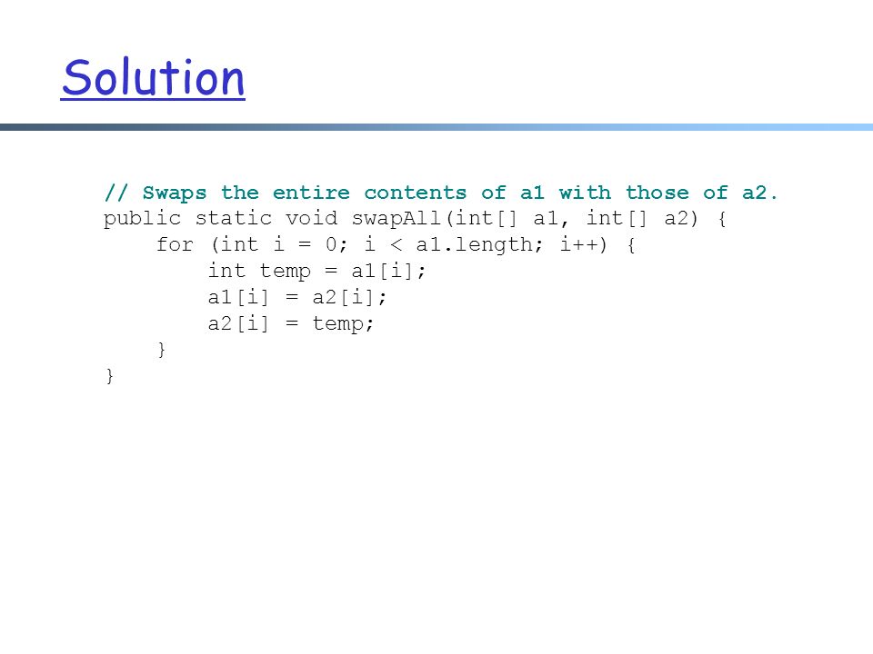 Cs 112 Introduction To Programming Array Reference Semantics 2d Arrays