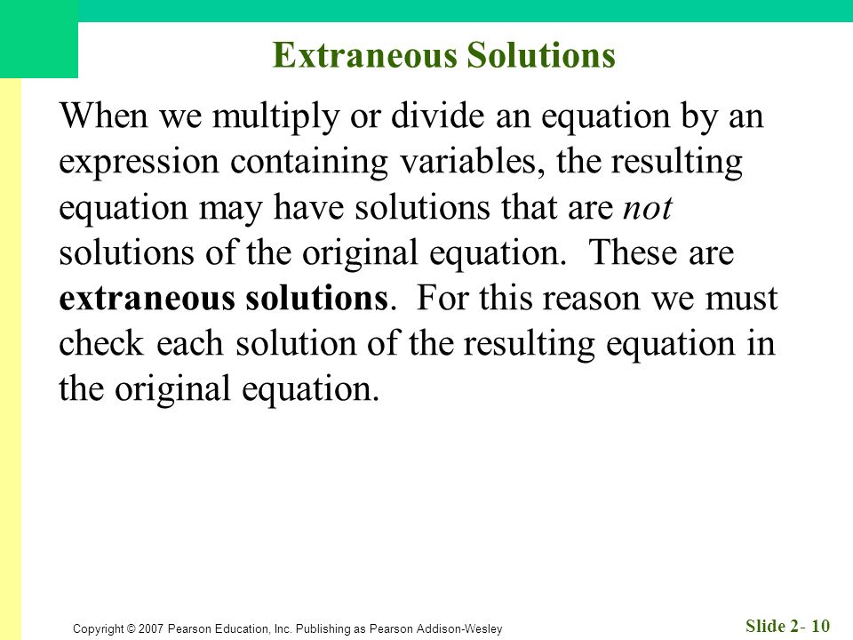 Copyright © 2007 Pearson Education, Inc. Publishing As Pearson Addison