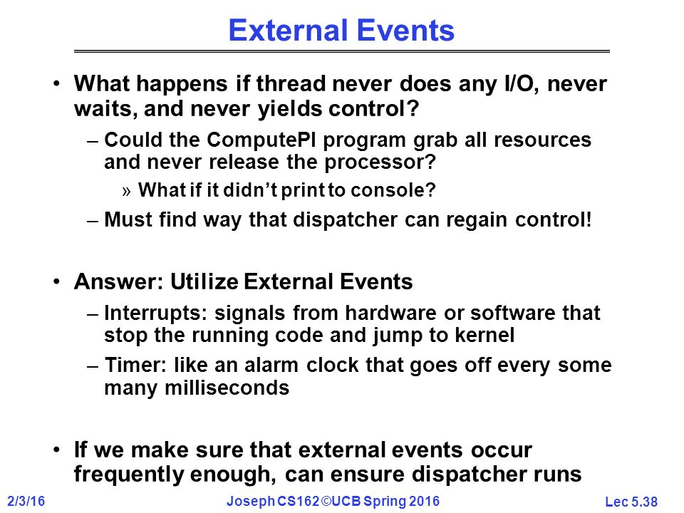 Cs162 Operating Systems And Systems Programming Lecture 5 Introduction To Networking Finished